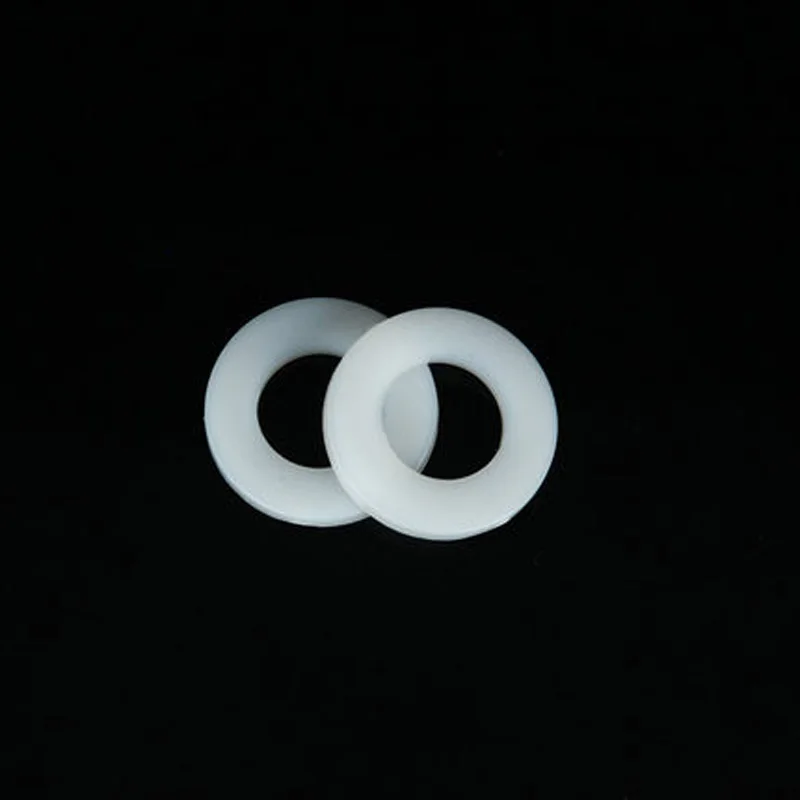 50pcs 2.1mm 2.2mm Id Polyester White Nylon Gasket Insulating Plastic ...