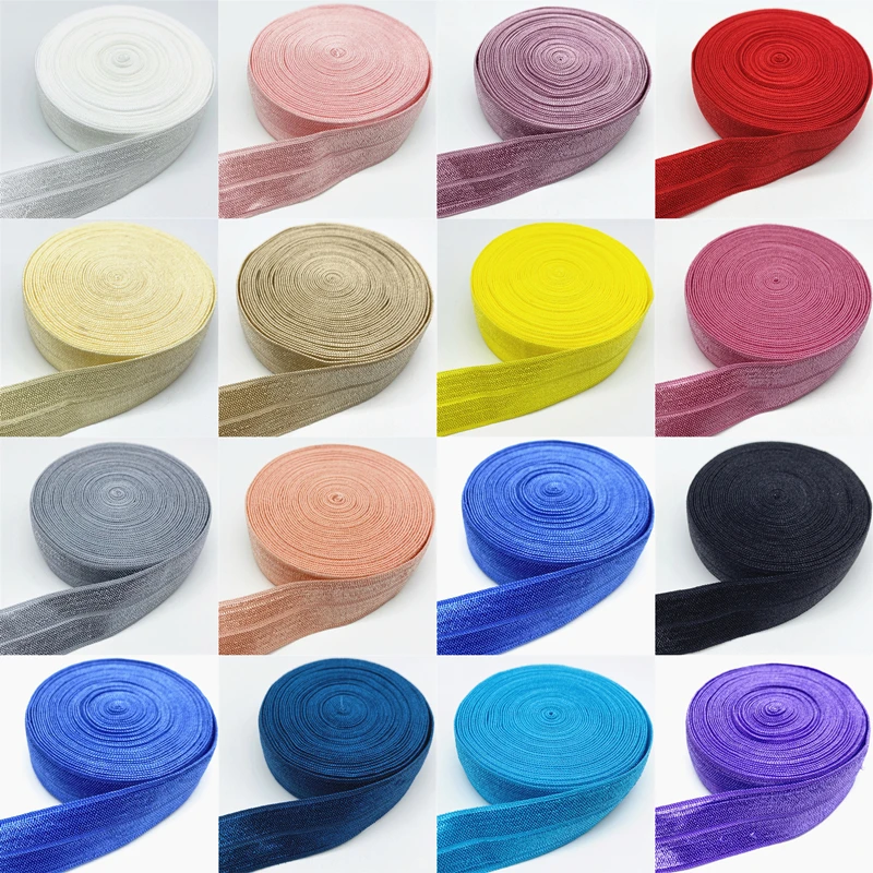 15mm 20mm 25mm Elastic Ribbon Fold Over Spandex Elastic Band For Sewing ...