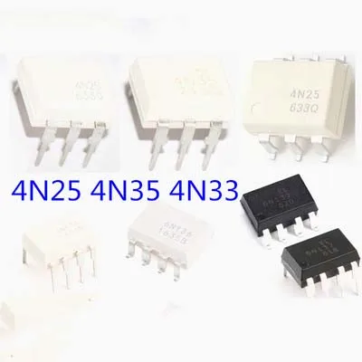 10 unids/lote 4N40 4N39 4N38 4N37 4N36 4N35 4N33 4N32 4N27 4N28 DIP 6 ...