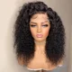 Deep Wave Closure Wig Human Hair Lace Frontal Wigs For Women 13x6 Lace ...