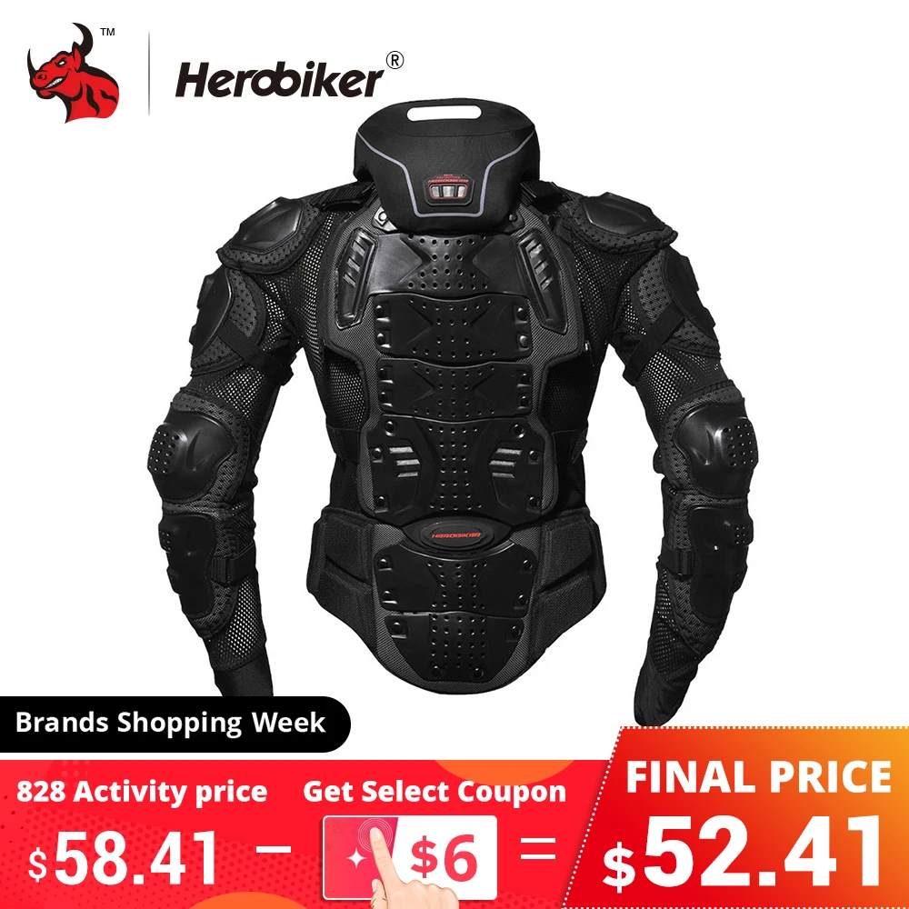HEROBIKER Motorcycle Jackets Motorcycle Armor Racing Body Protector ...