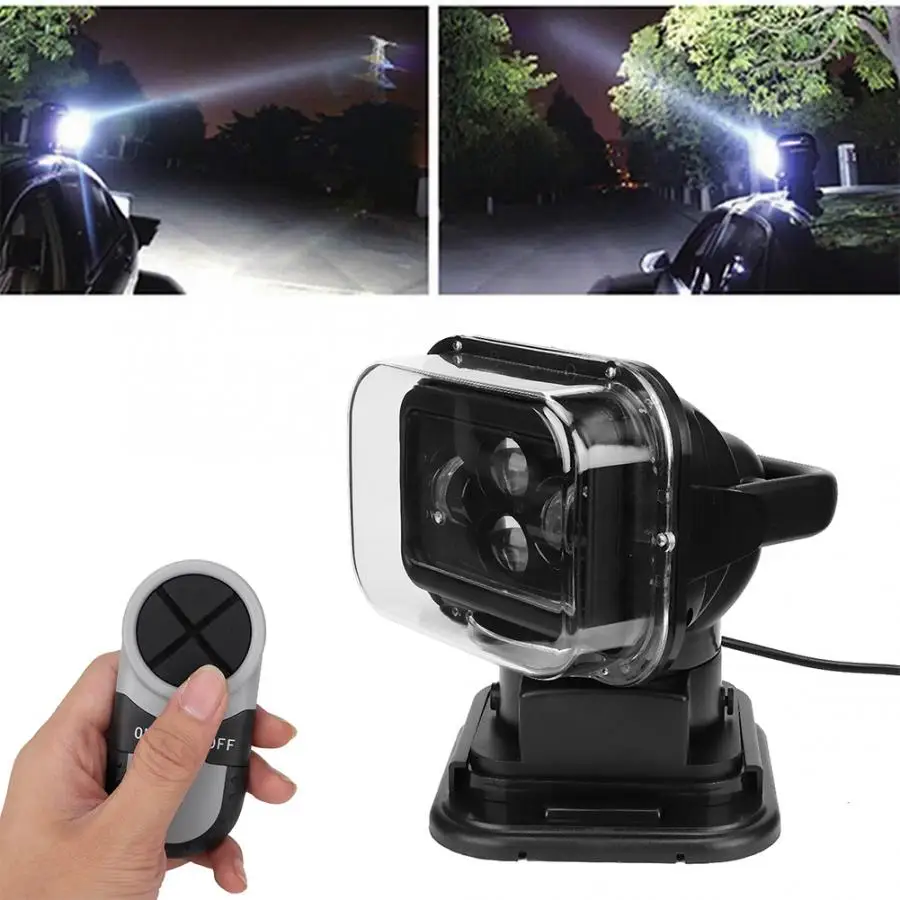 LED Search Light 60W Remote Control Waterproof Searchlight for Boat ...