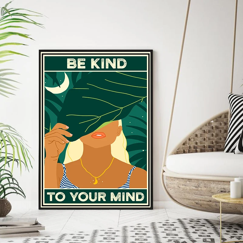 Be-Kind-To-Your-Mind-Poster-Mental-Health-Awareness-Art-Prints-Cheetah ...