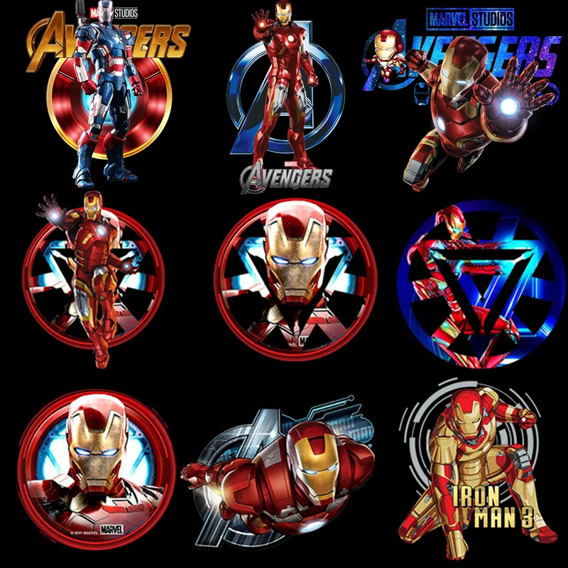 Disney pegatinas térmicas de figuras de Anime de Marvel, parches de ...