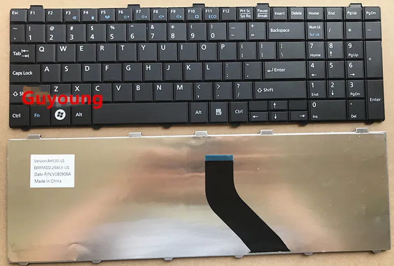 Us Laptop Keyboard For Fujitsu A530 Ah530 A531 Ah531 Nh751 Ah512 A512 ...