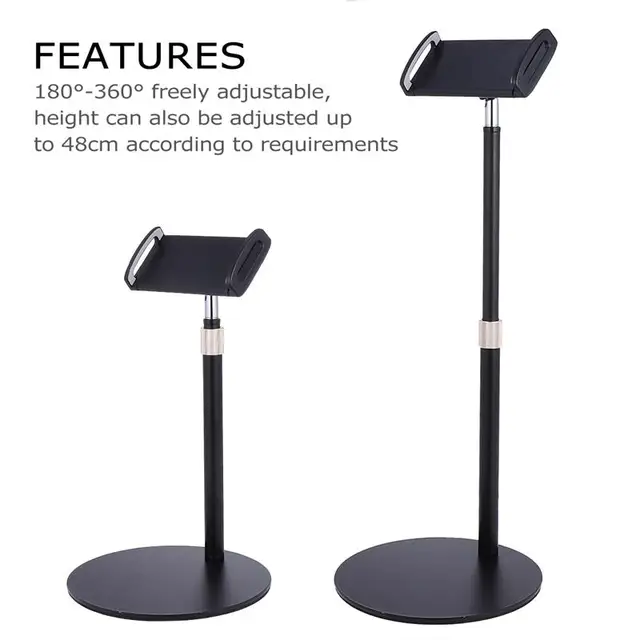 Cell Phone Stand Tablet Rack Cradle Mount Dock Telescopic Rotation ...