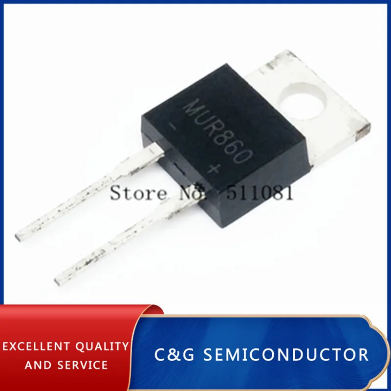 10pcs Mur860 Mur860g U860 8a 600v Fast Recovery Diode - Diodes - AliExpress
