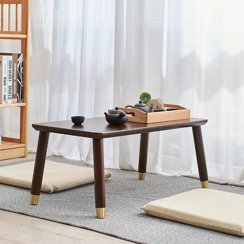 Tatami coffee table living room furniture solid wood tea table basse ...