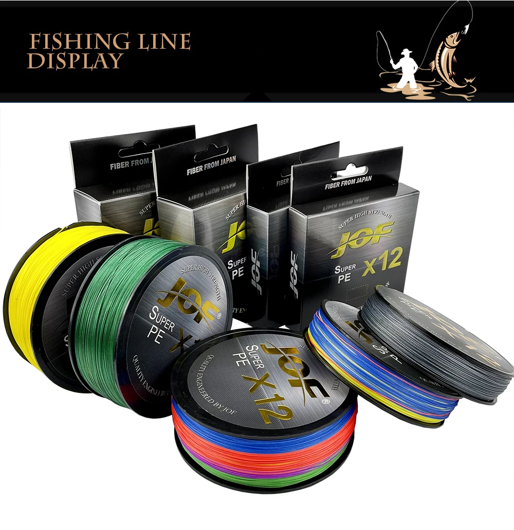 Fil de pêche,fil de pêche tressé multicolore,300M,Multifilament ...