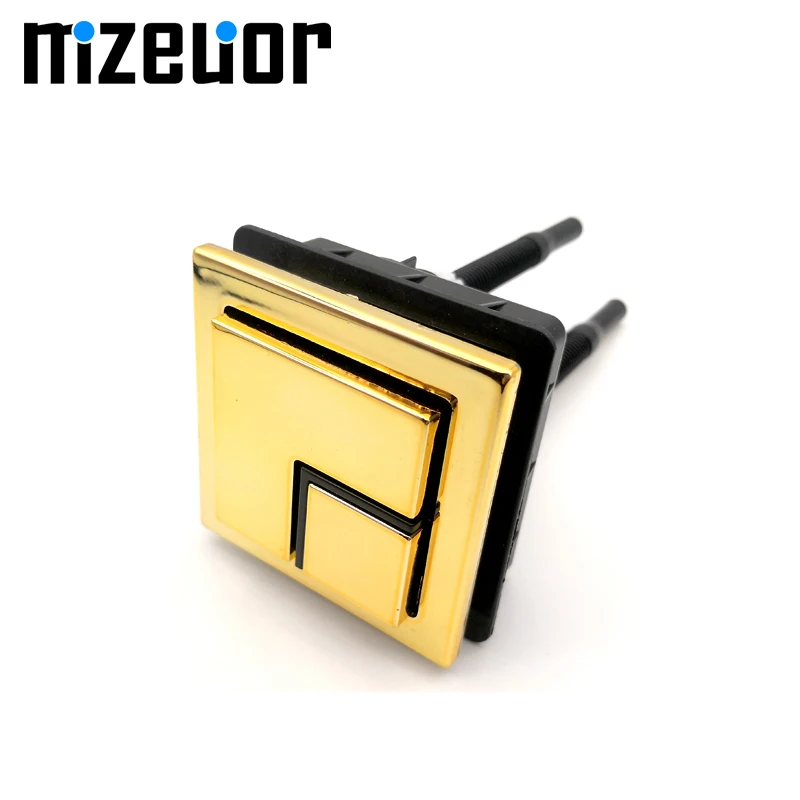 57x57mm-Dual-Flush-Toilet-Tank-Gold-colour-Button-Square-shape-Toilet ...