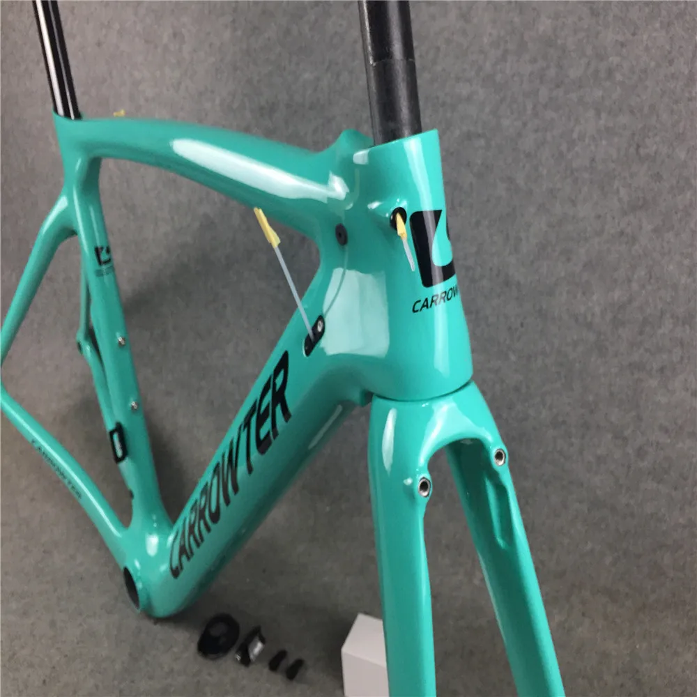 Carrowter Carbon Fiber Road Bicycle Frameset Black Red Aero Desgin ...
