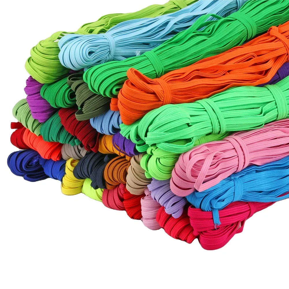 6mm Colorful High-elastic Elastic Bands Rope Rubber Band Line Spandex ...
