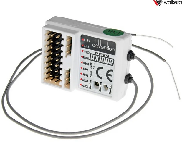 Walkera DEVO RX1002 receptor de control remoto, receptor blanco de 10 ...