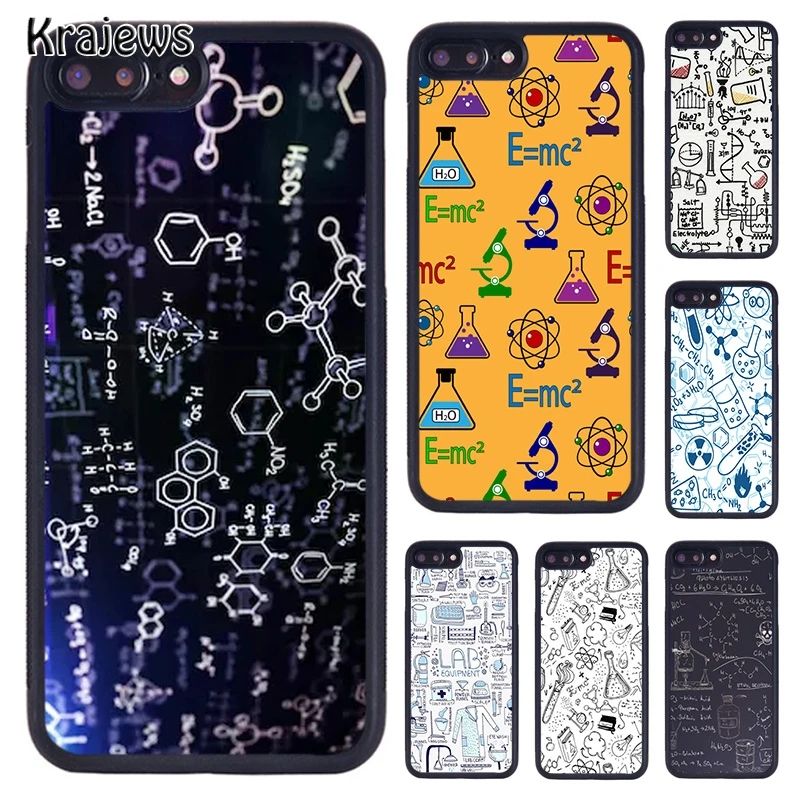 Krajews-Chemistry-Mathematics-phone-Case-For-iPhone-14-5-6S-7-8-Plus-11 ...