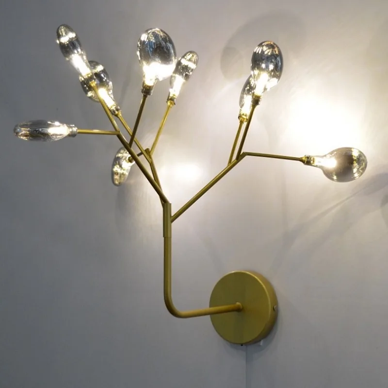 Modern firefly Tree Branch LED Wall Light for Bedroom Study Room ...