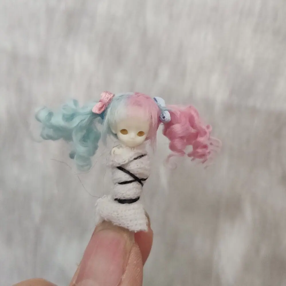 Mini-Doll-Wig-For-Doll-Toy-Head-Princess-Head-DIY-Toy-Wig-Colorful-Gift ...