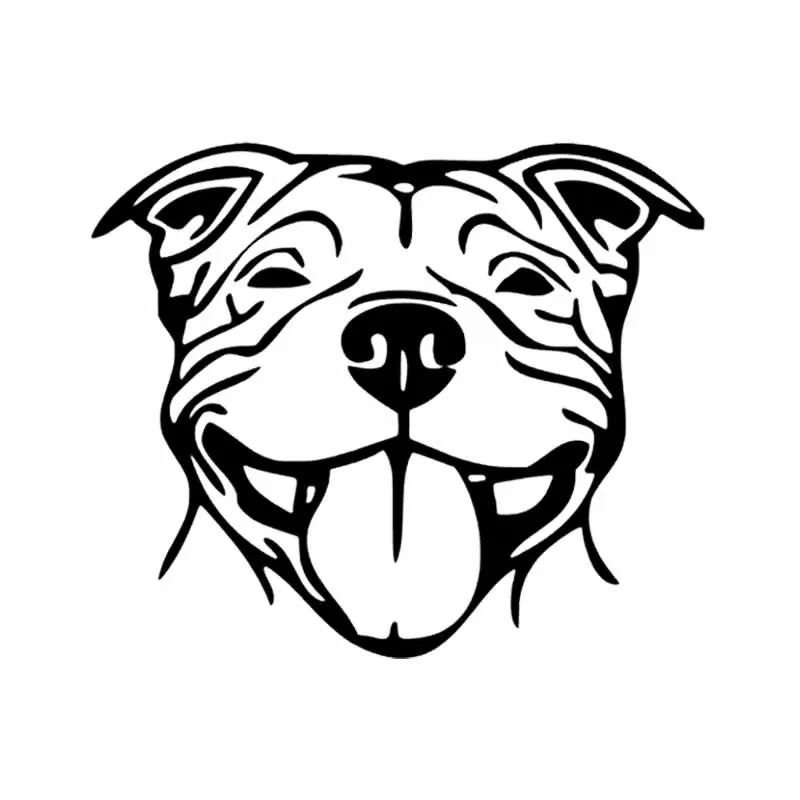 16X13-5CM-Staffy-Staffordshire-Bull-Terrier-Staffie-Dog-Vinyl-Decal-Car ...