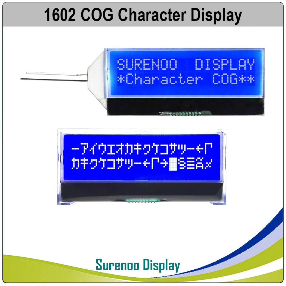 162 16x2 1602 Cog St7032i Serial Spi Character Lcd Module Display Screen Lcm Blue Negative With ...