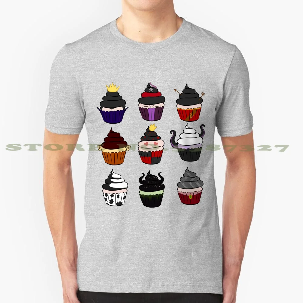 Camiseta Vintage de moda de Cupcakes de villanos, camisetas de ...