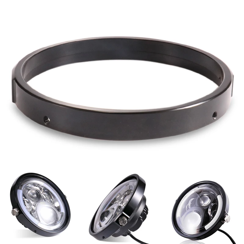 5-75-In-7-Inch-Aluminum-Round-Headlight-Housing-Headlamp-Trim-Ring ...