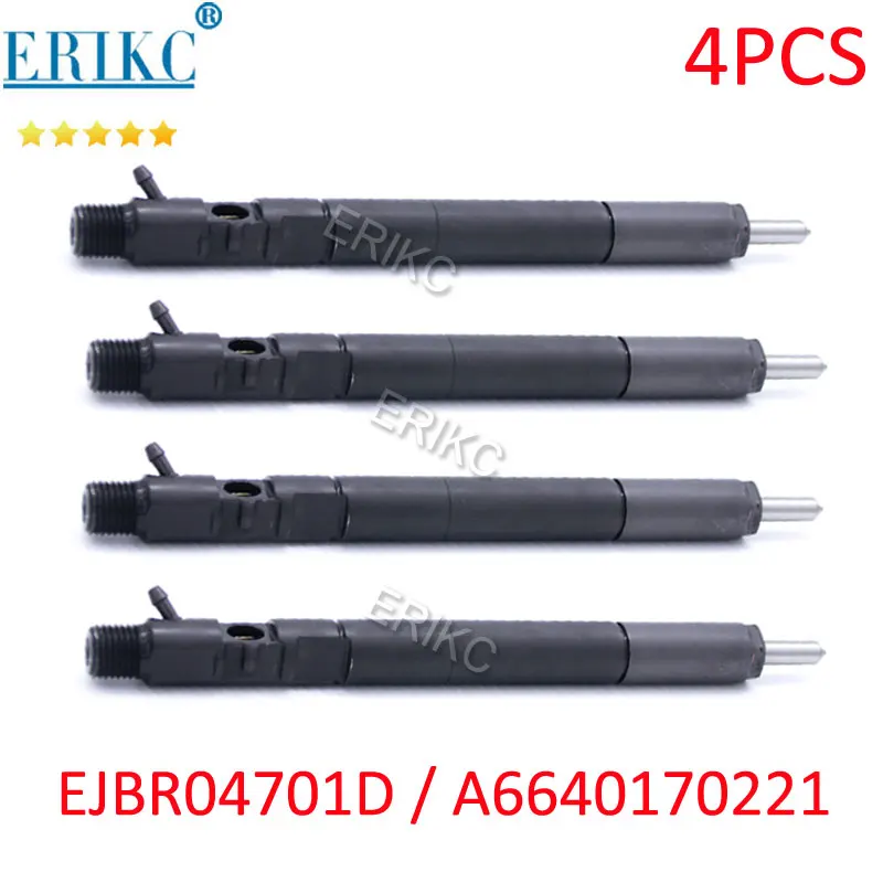 4PCS EJBR04701D A6640170221 Diesel Injection Sprayer 4701D Fuel ...