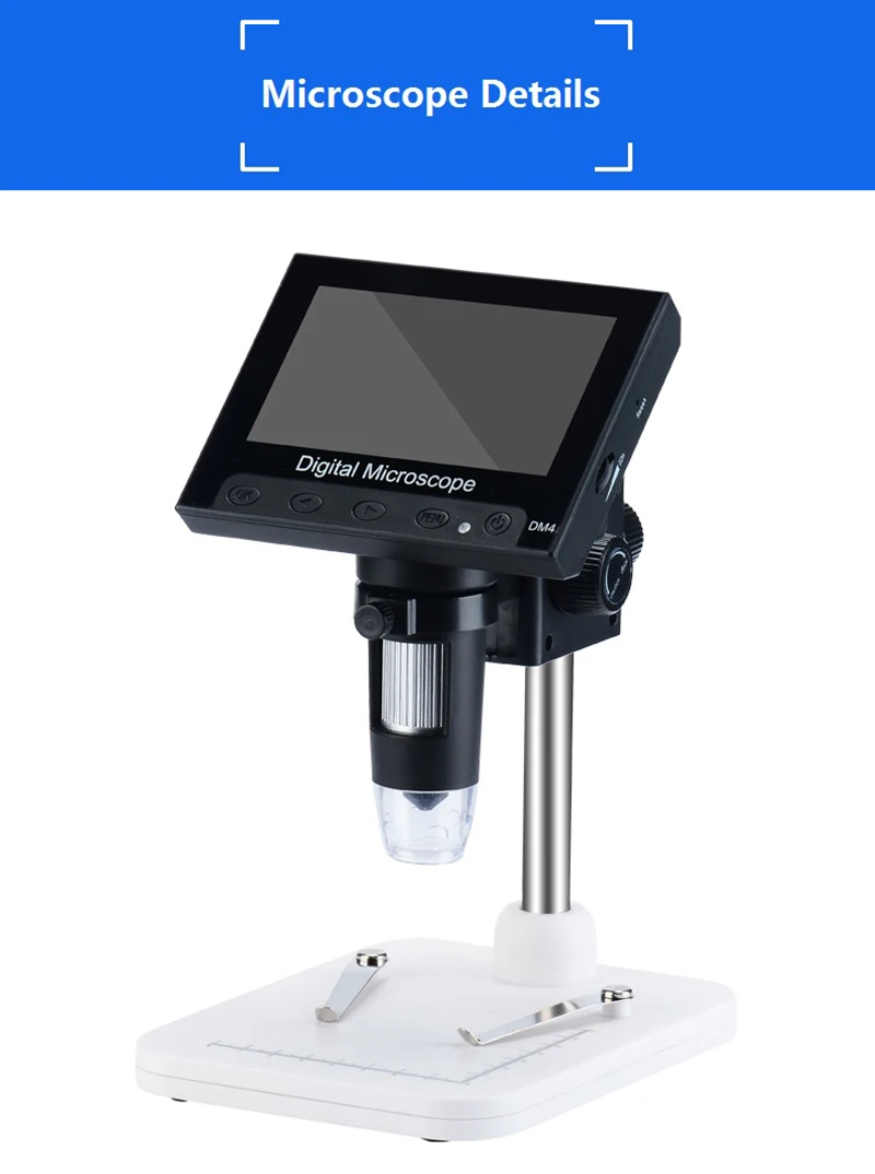 LCD Digital 50X-1000X Magnification Microscope