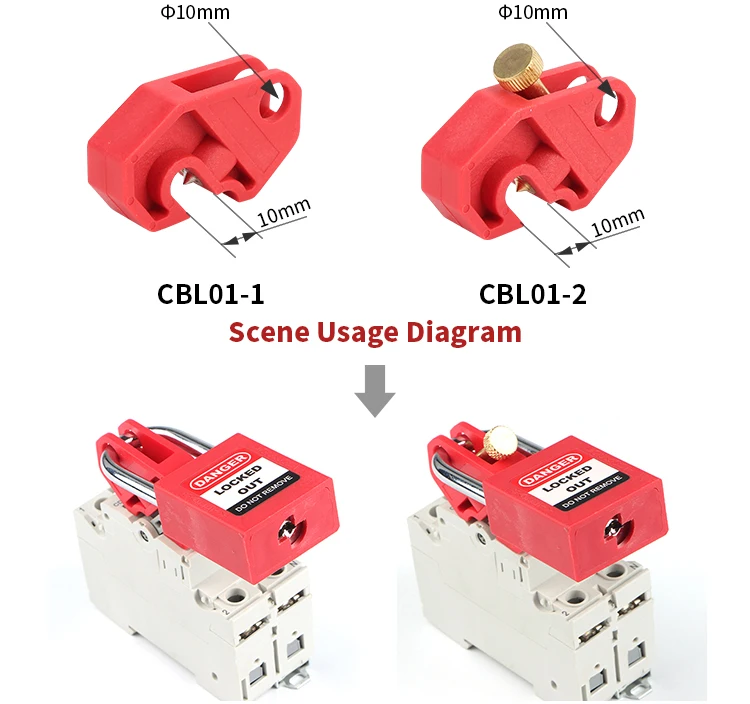 Generic Electrical Circuit Breaker Lockout Tagout Mccb Mcb Locks ...