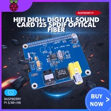HIFI DiGi+ Digital Sound Card I2S SPDIF Optical Fiber for Raspberry Pi 3 B Plus 3B Pi 2 model B ...