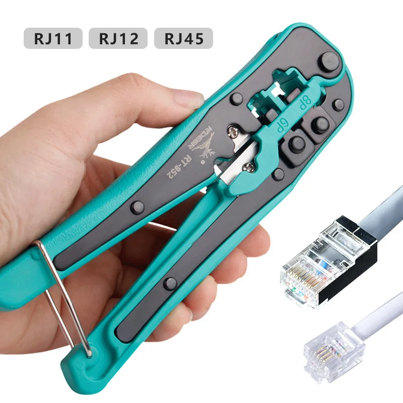 R'DEER Wire Stripper Telecom Crimping Tool for Cable Cutter Pliers ...