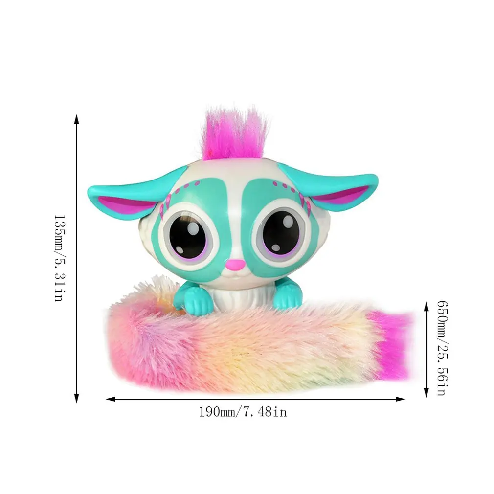 Interactive Doll Toy with Colorful Plush Tail Touch Sensor Sound ...