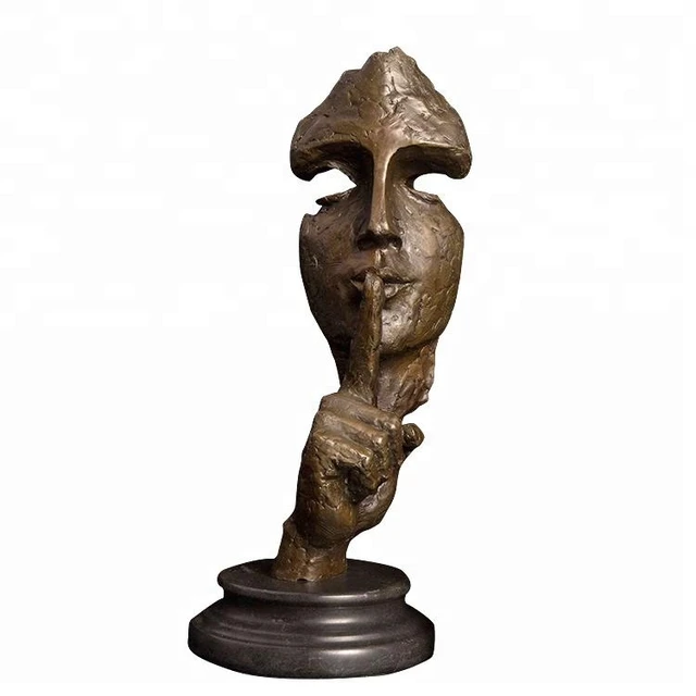 Thinking Man Statue Face