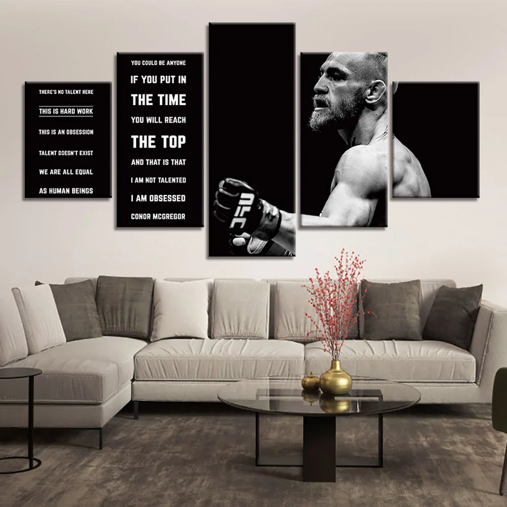 Conor McGregor Canvas UFC Room Decor Collage Materials etna.com.pe