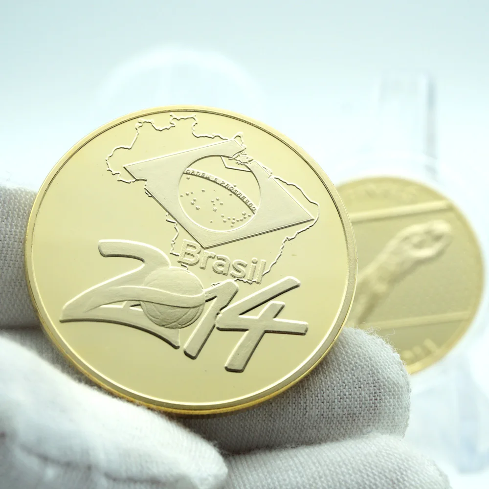 5-p-s-lote-banhado-a-ouro-moedas-comemorativas-de-futebol-lembran-a ...