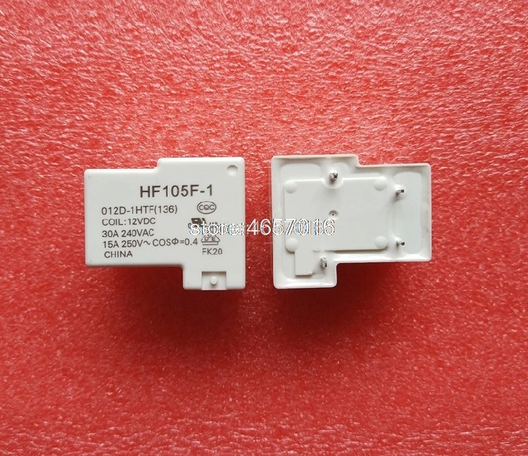 5 unids/lote relé de HF105F 1 012 1HTF HF105F 1 012 1HTF (136) T90 1A ...