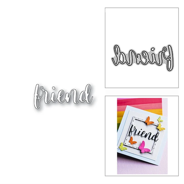The Word Friends In Cursive
