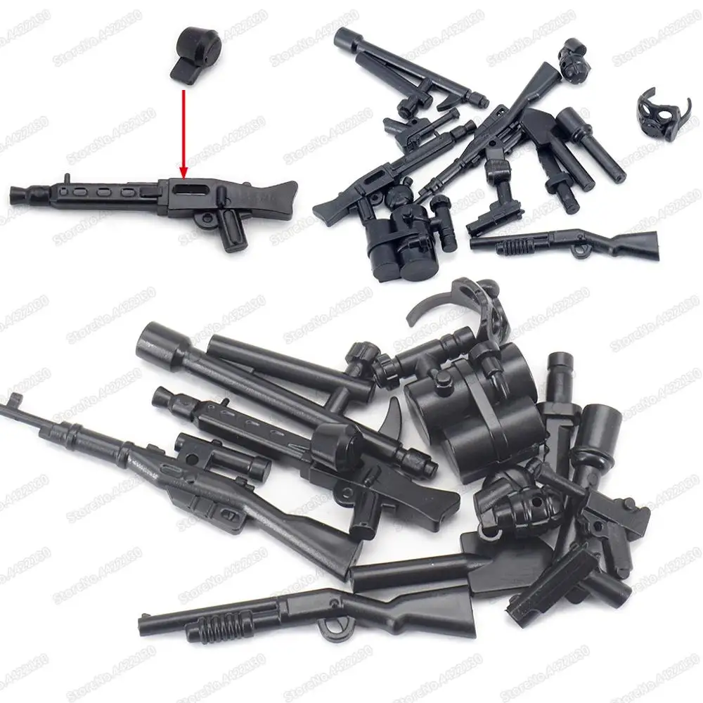 World War 2 Soldiers 72 PC WW2 Building Set - 6 Nation Soldiers With ...