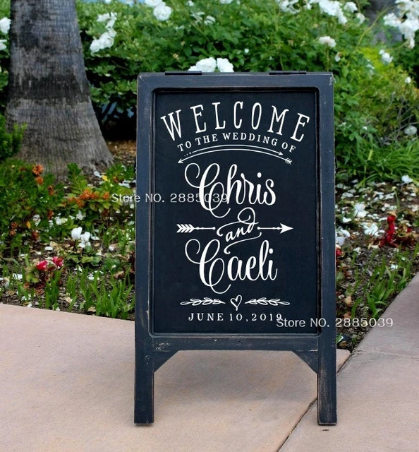 Chalkboard Lettering Wedding