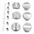 AP02 Pistons & Rings Set A2720304017 for Mercedes Benz R230 C209 A209 ...