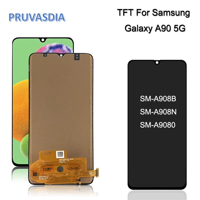 Incell A908สำหรับ Samsung Galaxy A90 5G LCD A908N SM A908N Touch Screen ...