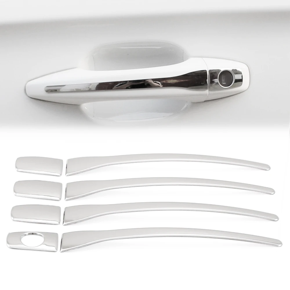 Stainless Steel Car Door Handle Protection Cover Sticker For Peugeot ...