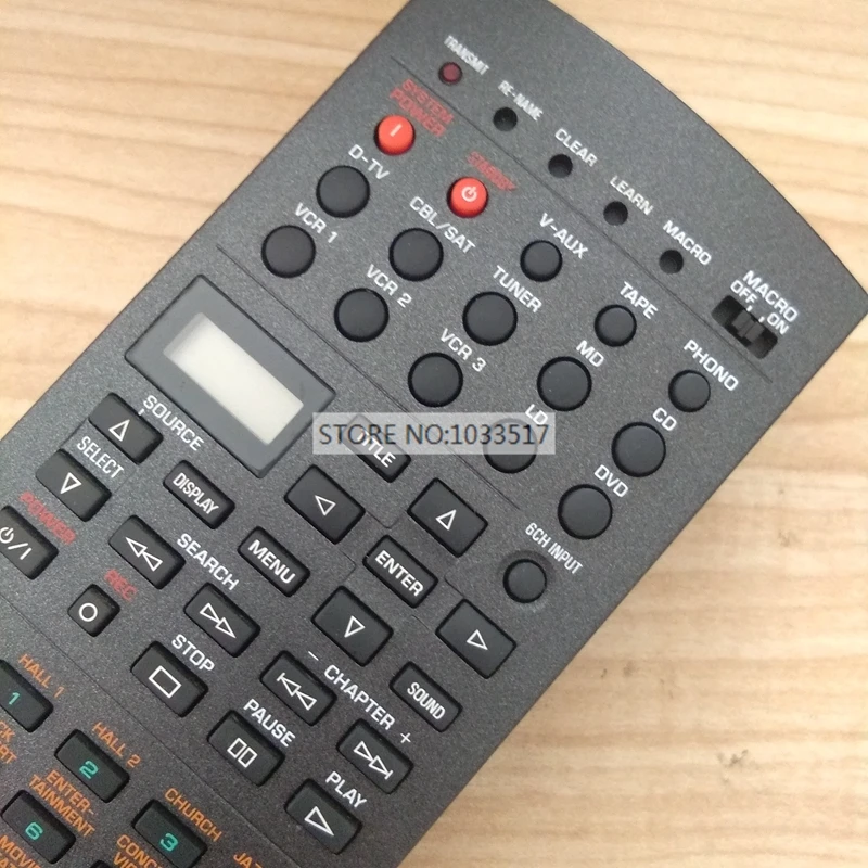 Used-Original-remote-control-REPLACEMENT-RAV220-For-YAMAHA-DSP-AX2-RX ...