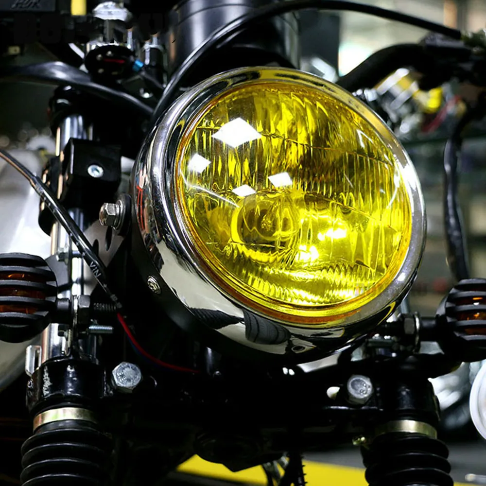 Faro Retro Vintage para motocicleta, Kit de soporte, Sportster, Chopper ...