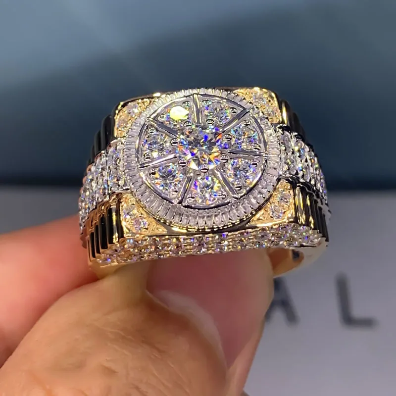 Mens Gold Diamond Ring