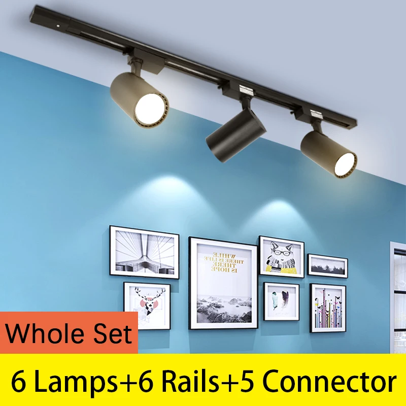 Whole-Set-Led-Track-Light-Lamps-12-20-30-40W-Track-Lighting-System-Led ...