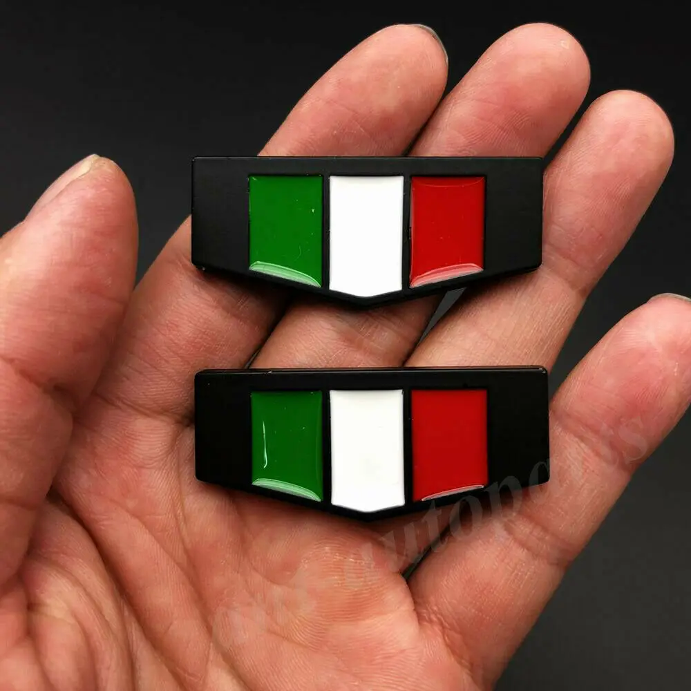 2pcs-Metal-Italy-Italian-Flag-Car-Fender-Rear-Emblem-Badge-Decal ...