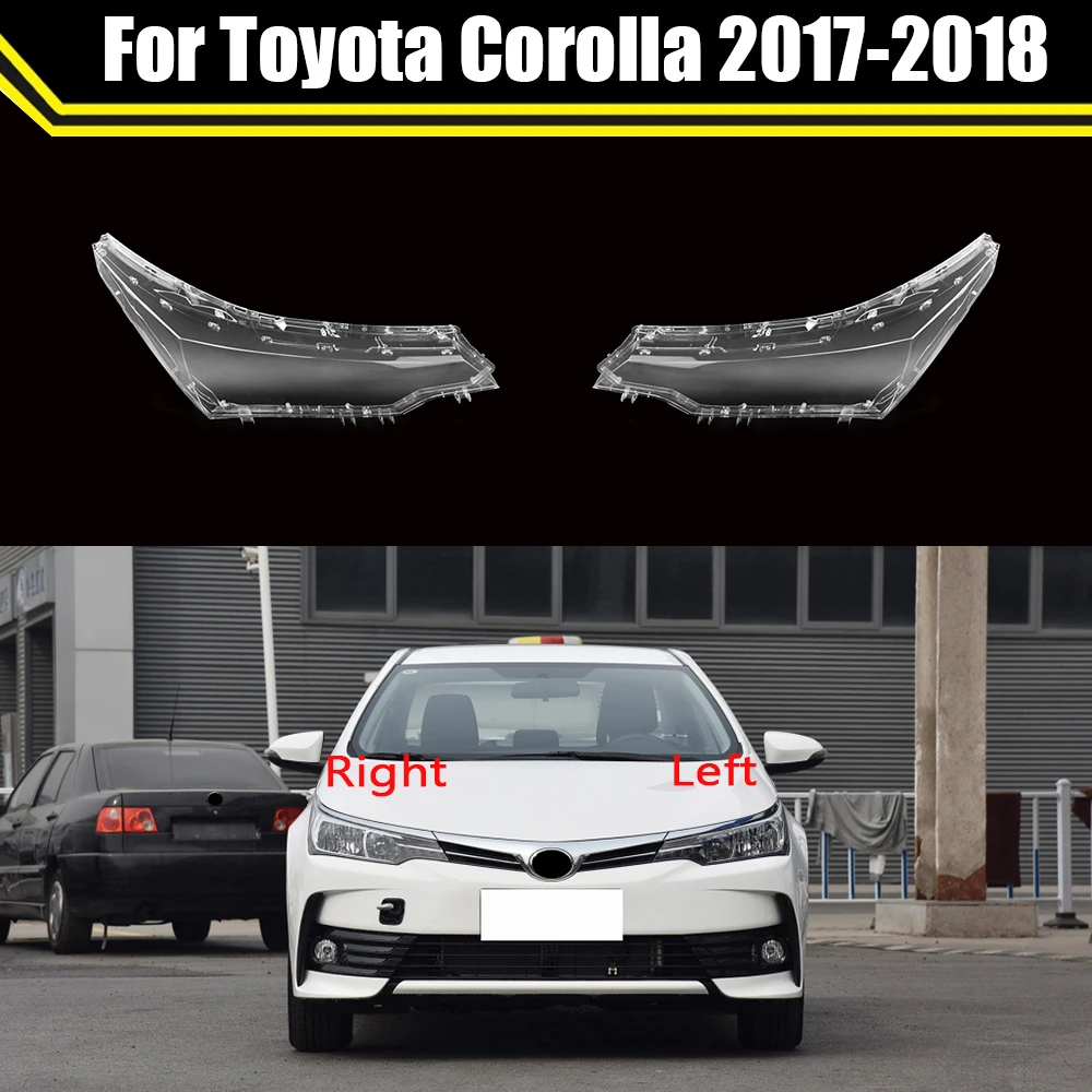 Car Transparent Lens Lamp Caps Shell Styling For Toyota Corolla 2017 ...