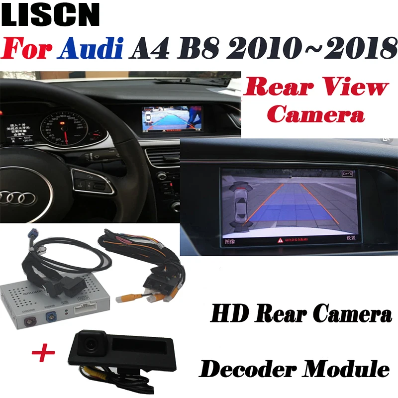 Car Rear Camera For Audi A4 B8 B9 2010 2011 2012 2013 2014 2015 2016 ...