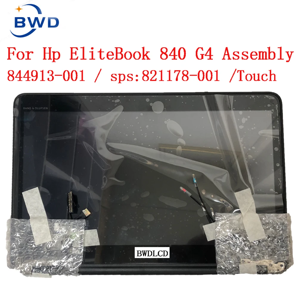 844913-001 821178-001 For Hp Elitebook 840 G3 G4 14.0 1920*1280lcd Led Touch Screen Digitizer ...