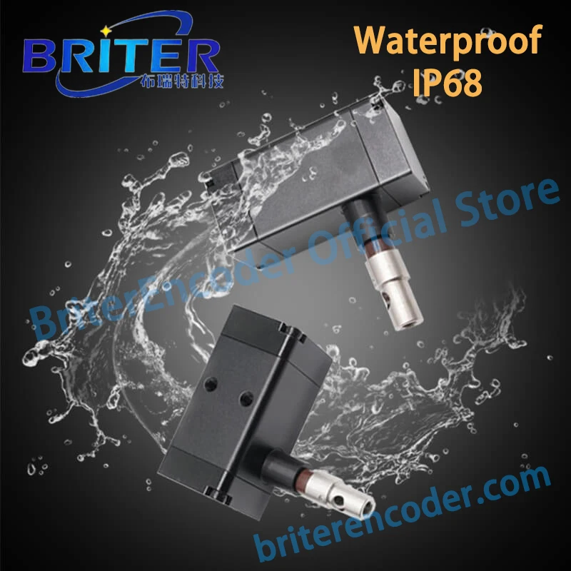 IP68 Waterproof Displacement Sensor Position Sensor Draw Wire Rope ...