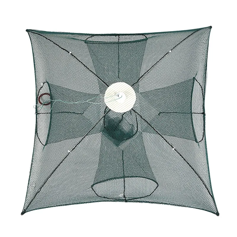 Portable Foldable Automatic Fishing Net Landing Net Trap Cast Dip Cage ...